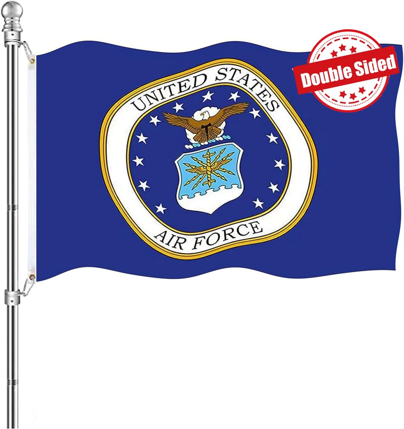 Amazon.com : US Air Force Flag Double Sided 2x3 Heavy Duty United ...