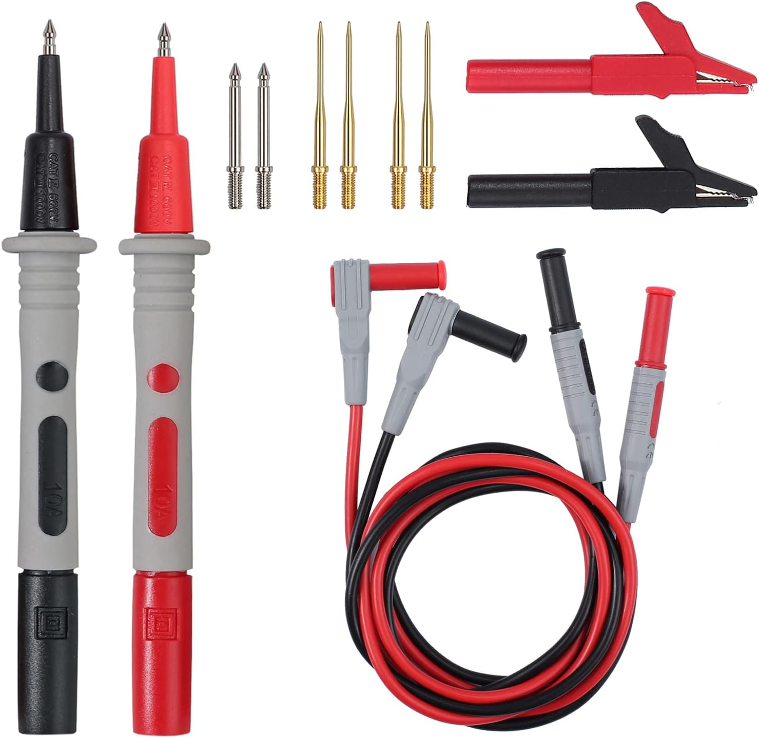 Amazon.com: Proster Multimeter Test Lead Kit 12pcs - Multitester Probe ...