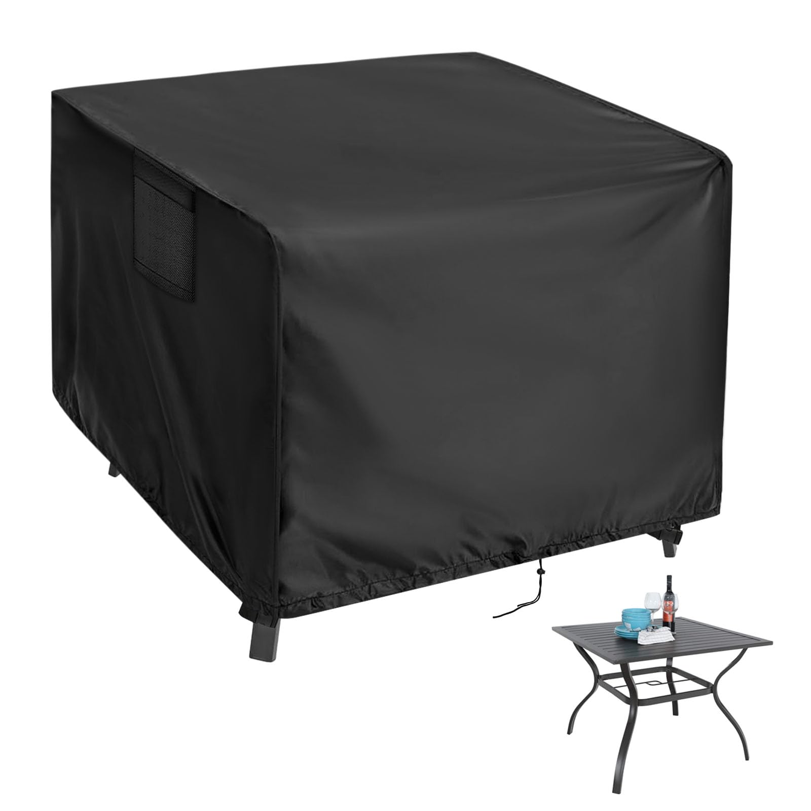 Amazon.com : Kingling Outdoor Table Cover Square, 60 inch Square Patio ...