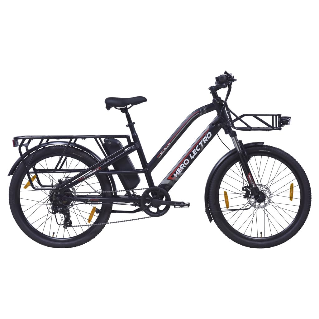 Hero Lectro MUV-E 26T Electric Cycle | 7 Speed Gear | 250W Motor | 36V/2A (Li-ion) 14.5Ah ...