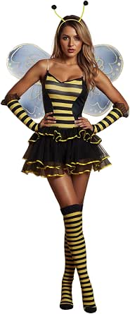 Amazon.com: Erenella Women's Halloween Bee Costume Cute Striped ...