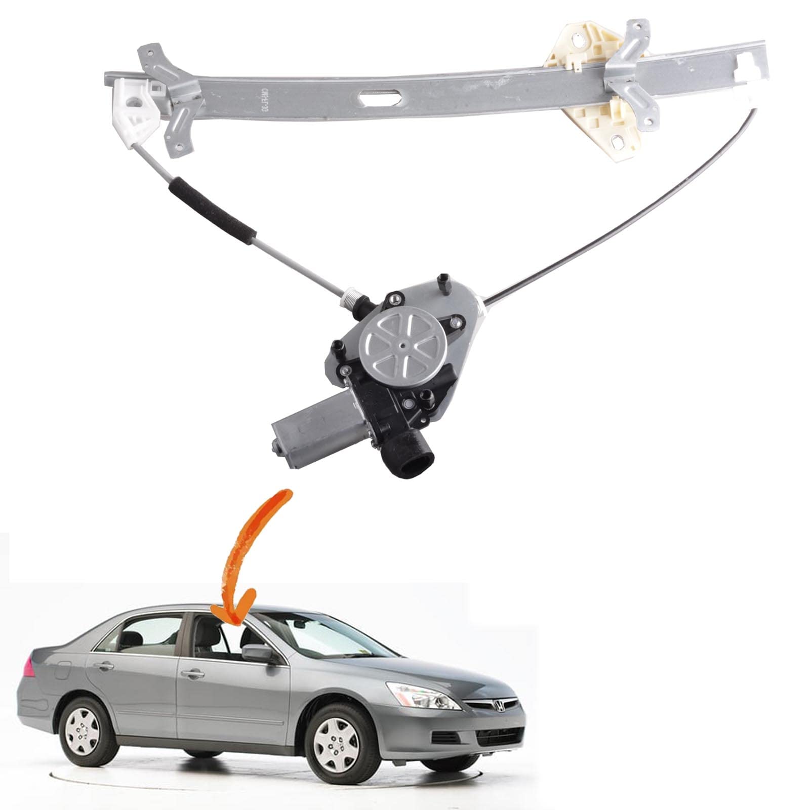 67KS57B Front Right Power Window Regulator And Motor Assembly Fits