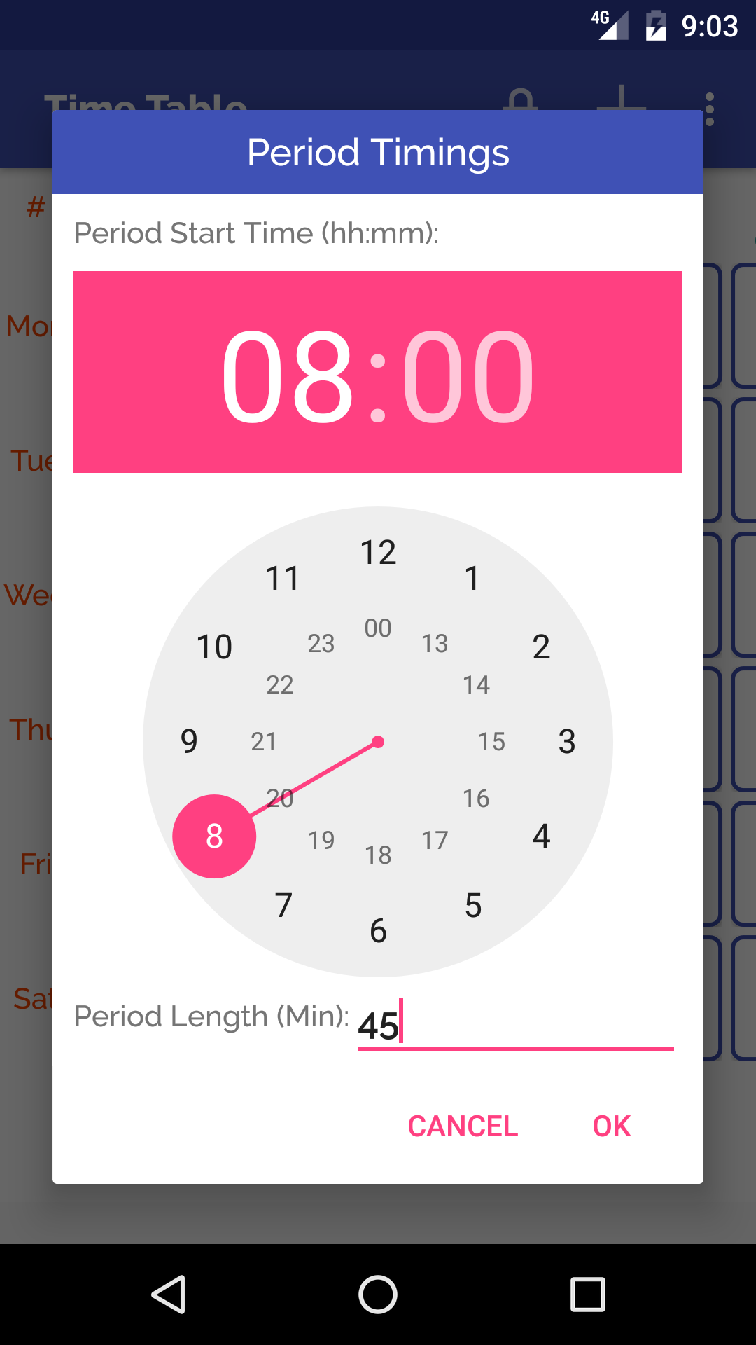Time Table - App on Amazon Appstore