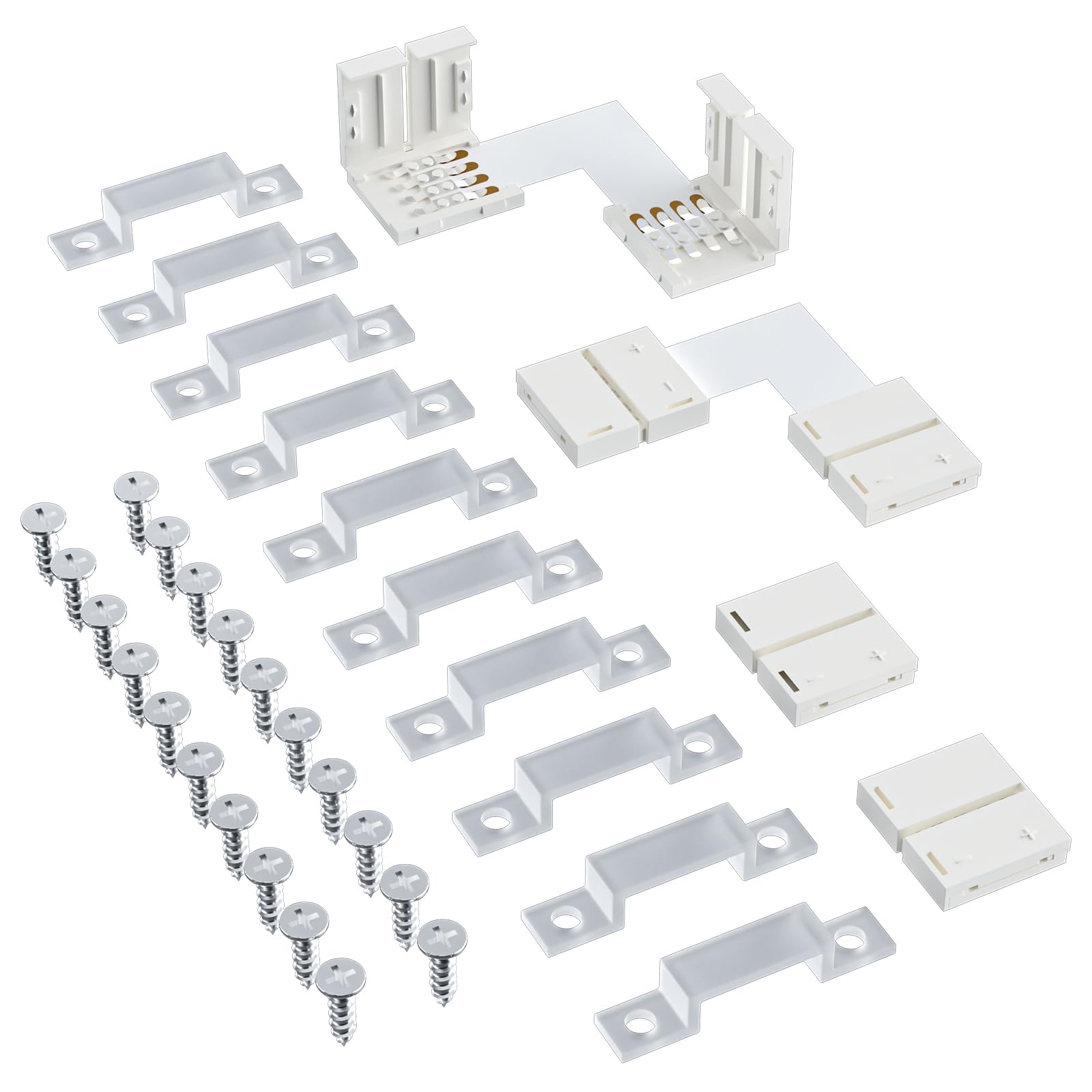 Snapklik.com : MIHEAL L Shape LED Strip Connectors 2Pack