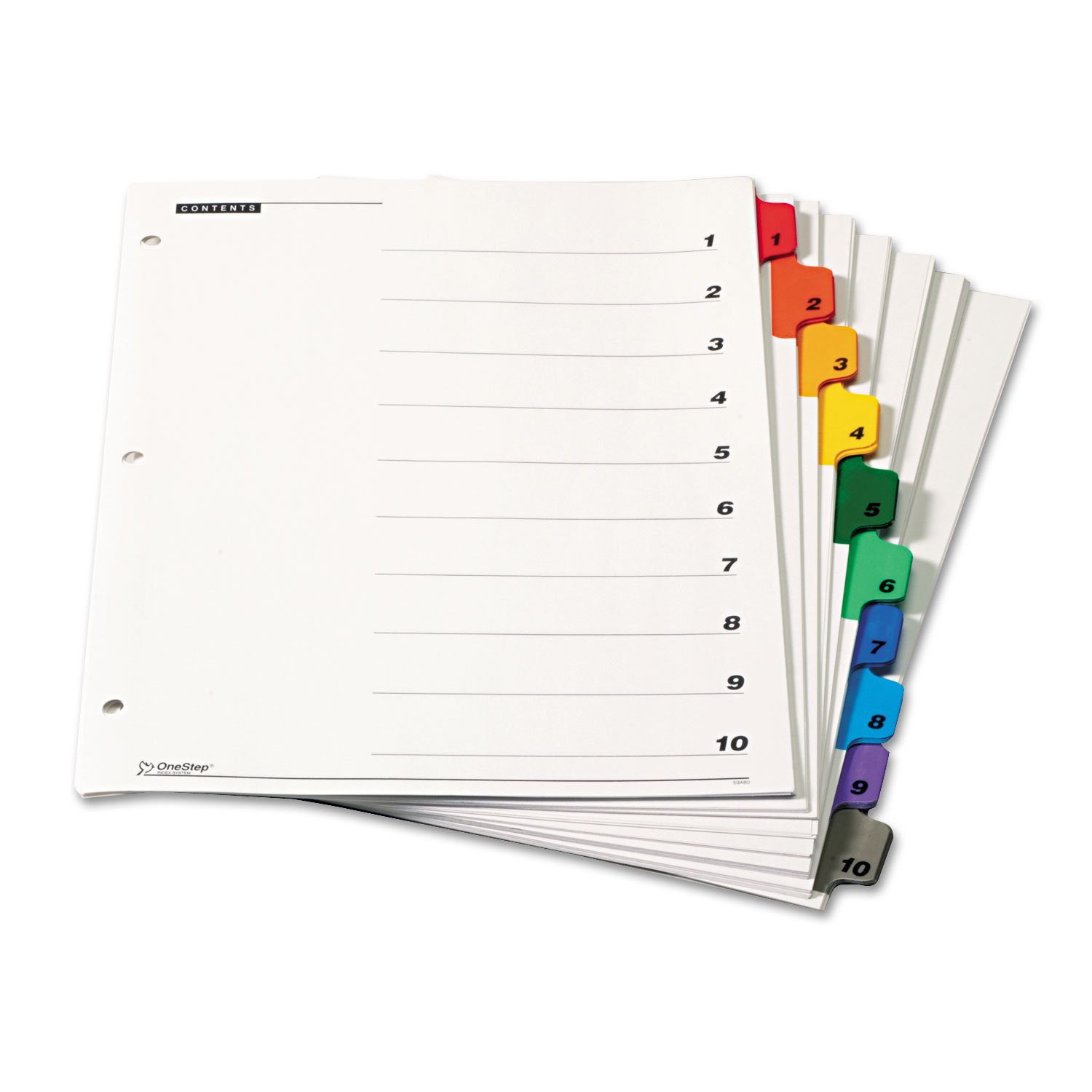 Snapklik.com : Cardinal 10 Tab Dividers For 3 Ring Binders, OneStep ...