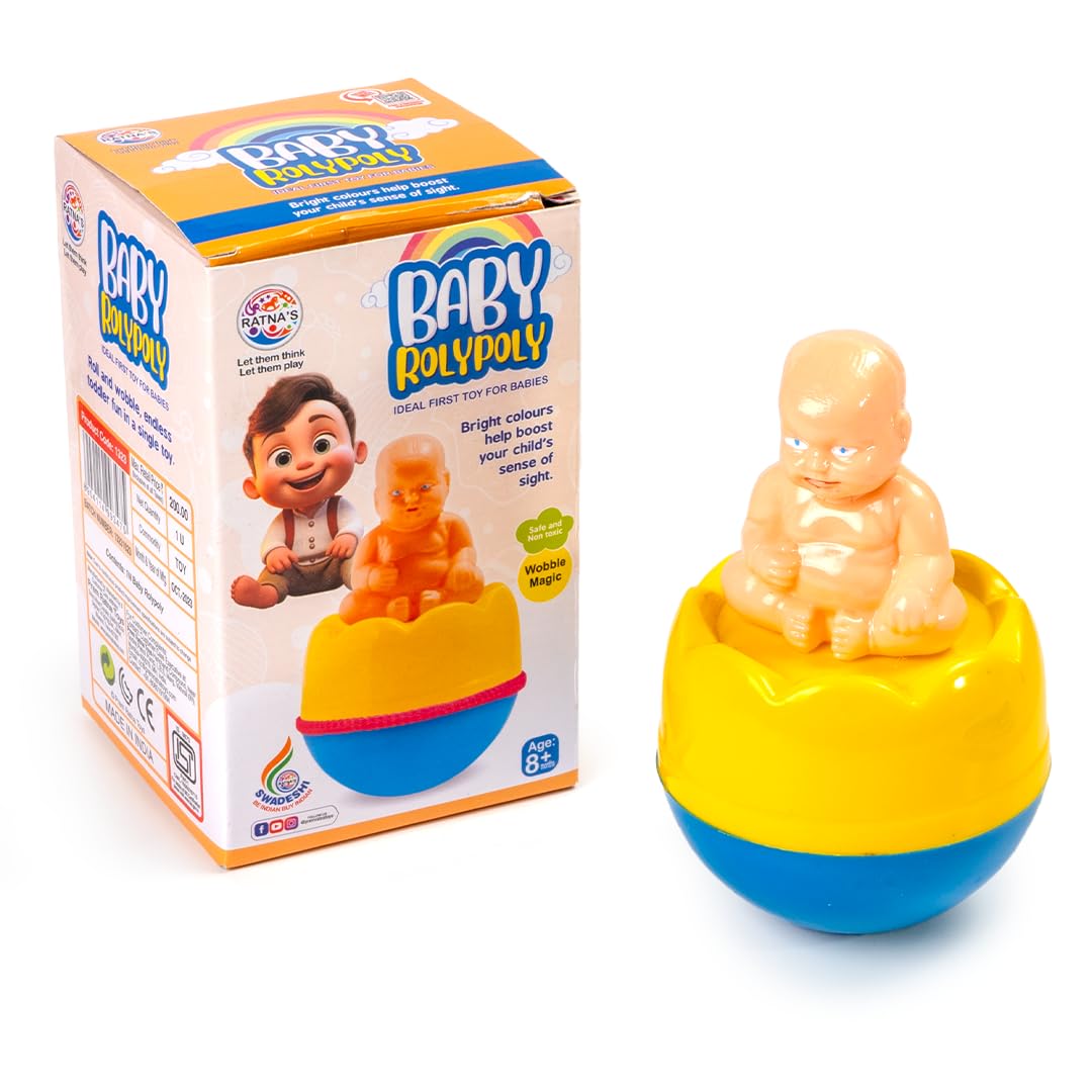 Buy RATNA'S Baby Roly Poly Push and Shake Wobbling Bell Sounds Musical ...