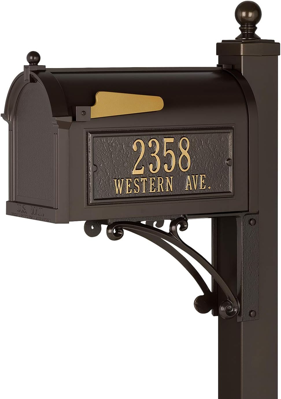 Amazon.com: ADDRESSES OF DISTINCTION Charleston Mailbox & Post System ...