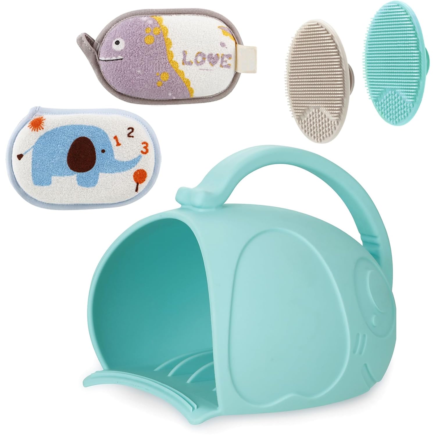 Amazon.com: PandaEar Baby Bath Rinse Cup, Silicone Baby Shampoo Rinser ...