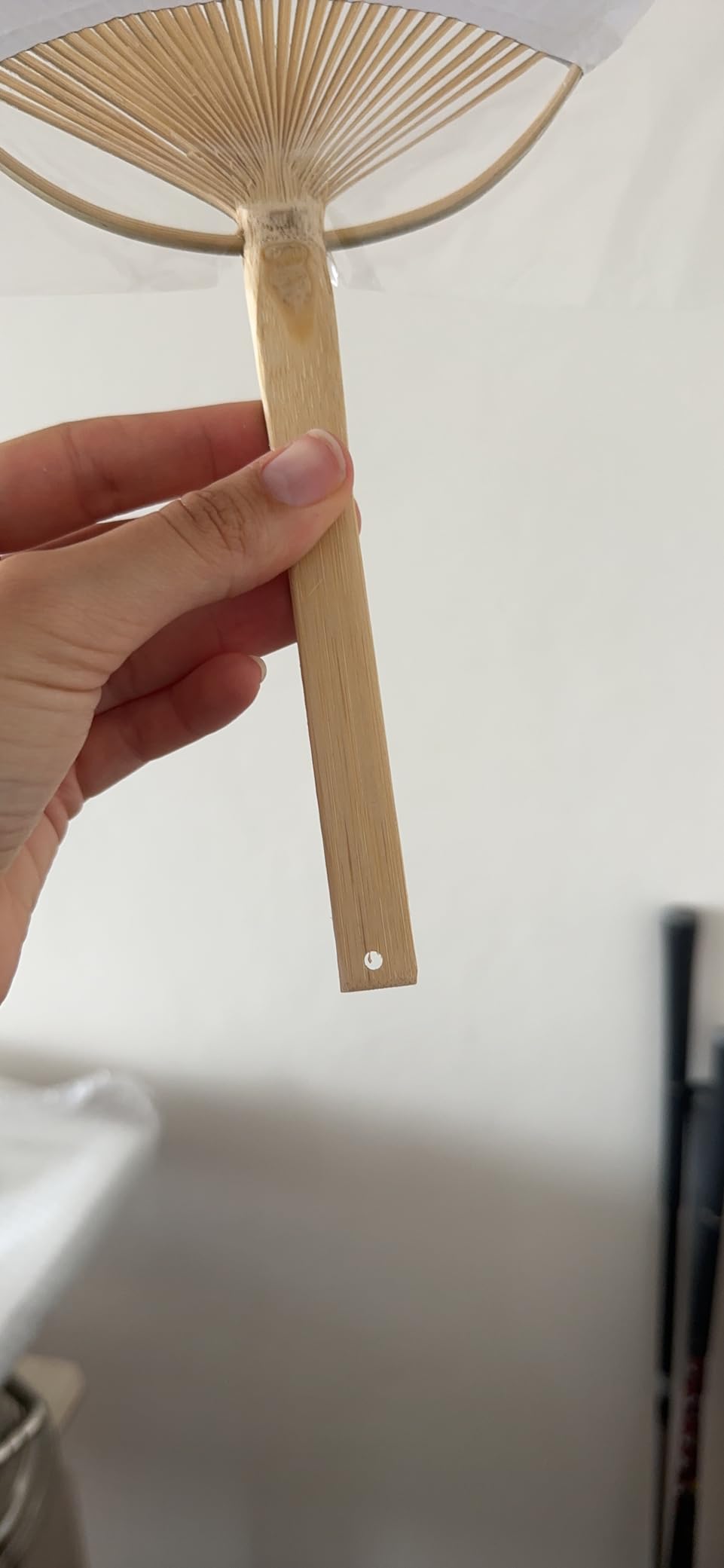 YFEIQI 10 Pcs Lot White Paddle Fan -Decorative Fans - Paper Party ...