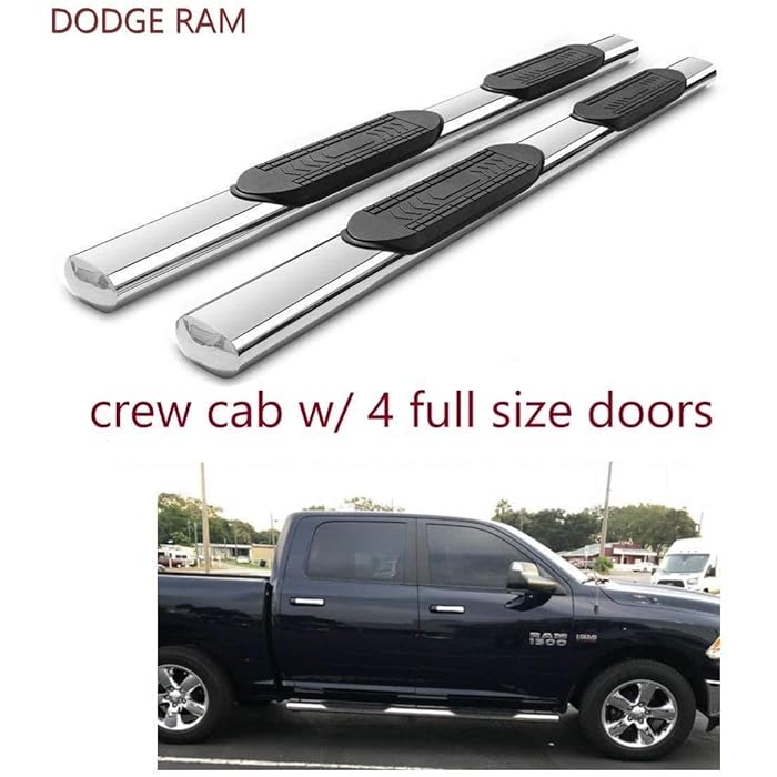 Buy Oval Running Boards Side Steps Nerf Bars Rails for 2009-2018 ...