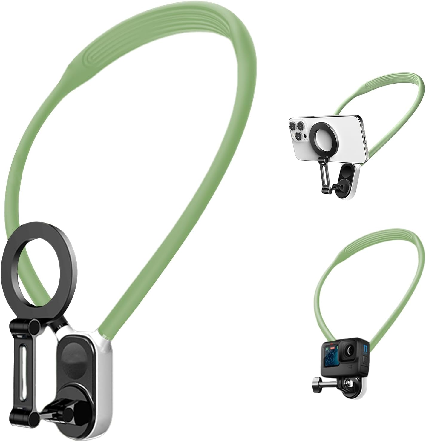 Amazon.com: Ayyufe Magnetic Neck Mount for Phones, Neck Cell Phone ...