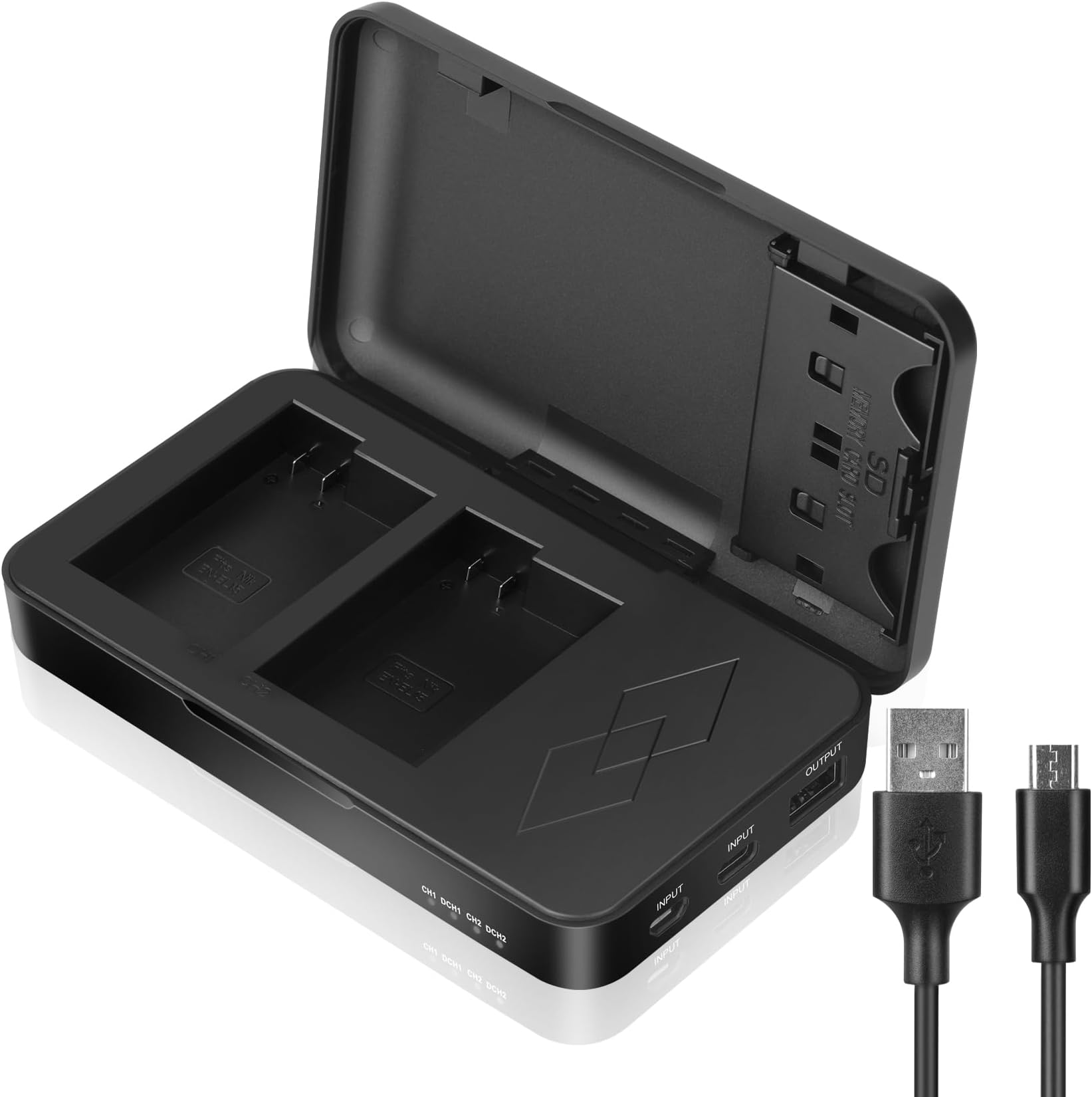 Amazon.com: JYJZPB EN-EL14 EN-EL14A Battery Charger with 2 SD Card ...