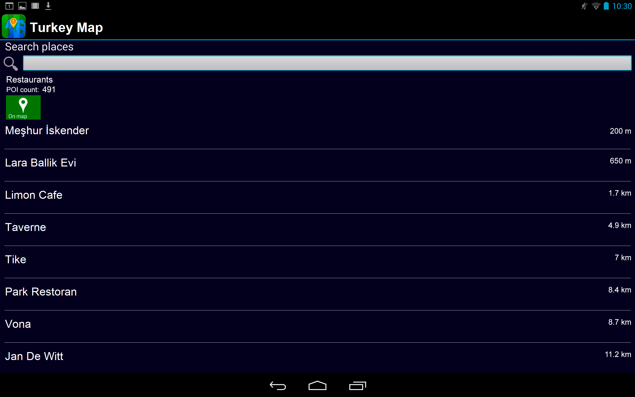 Turkey - Offline Map - App on Amazon Appstore