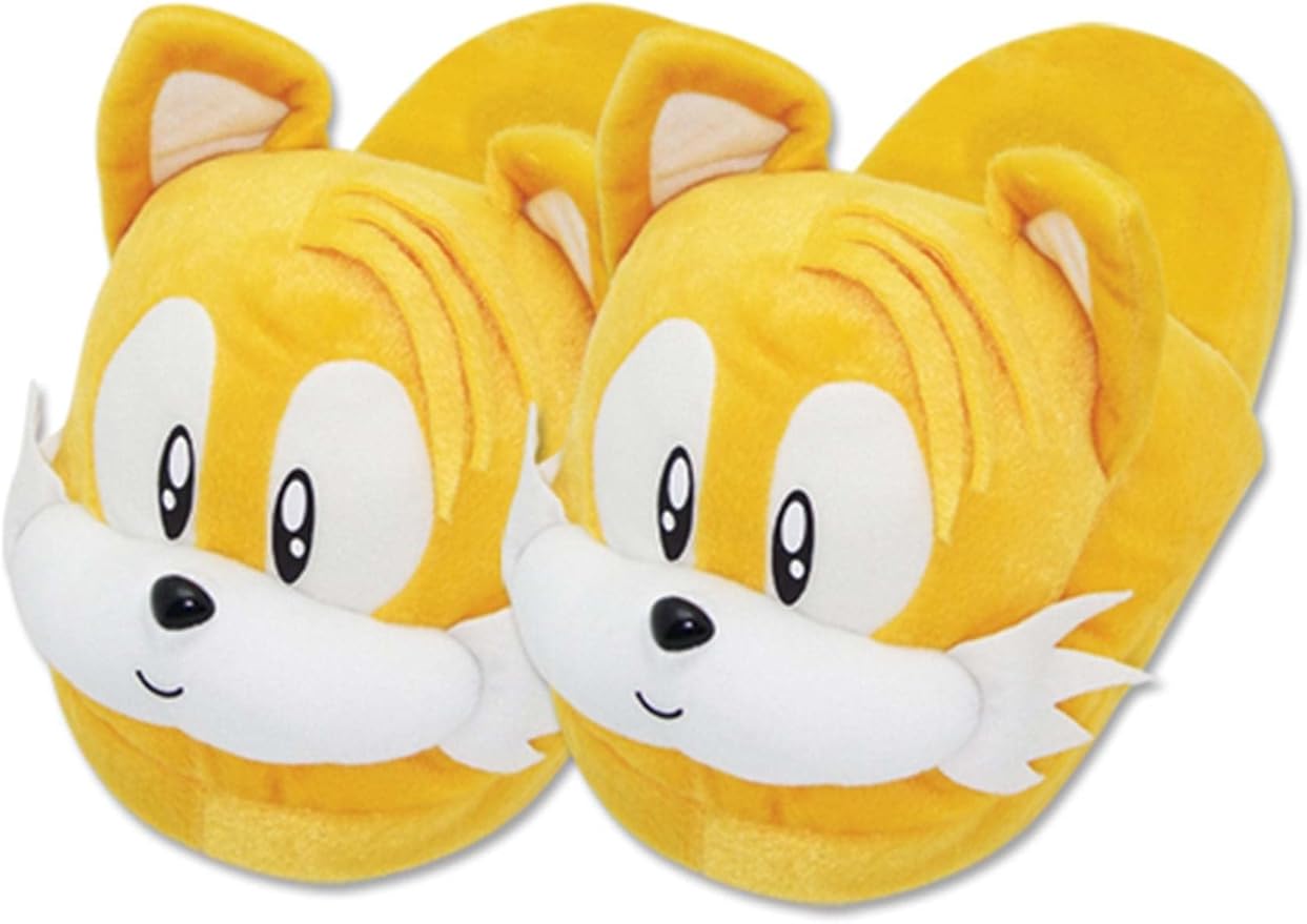 Amazon.com: Sonic the Hedgehog: Tails Slippers Ages 15 and Up ...