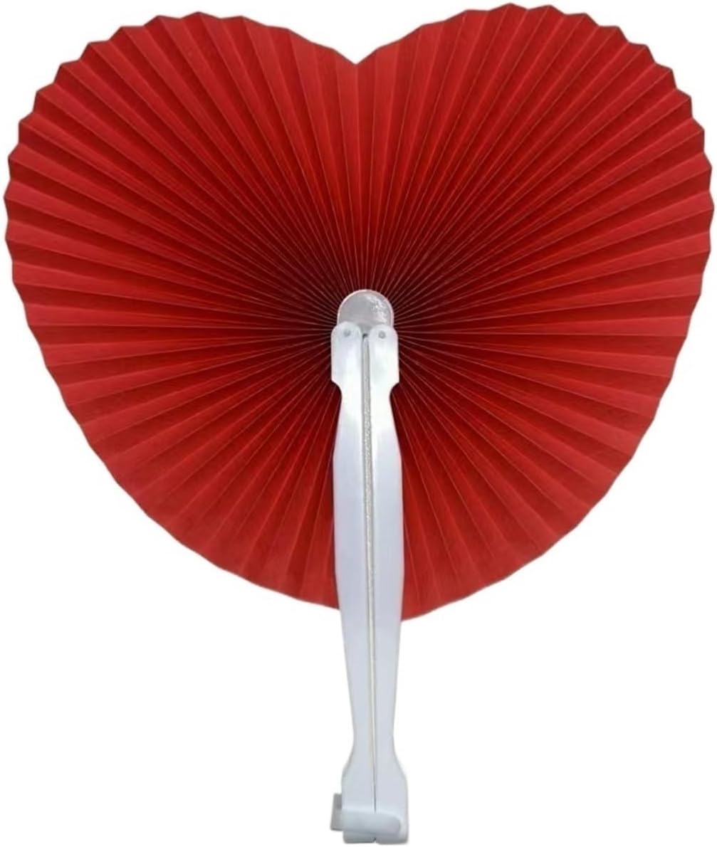 Amazon.com: 100Multi-color Handheld Paper Fans, Gifts for Wedding ...