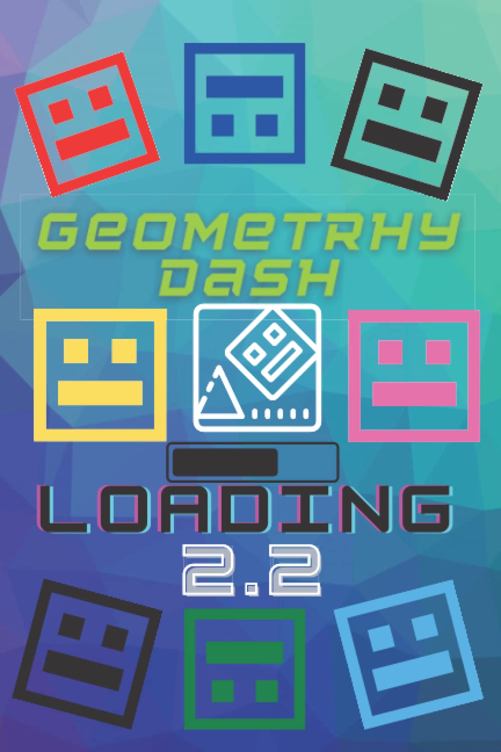 Geometry Dash 2.2 Sketchbook: Blank page book to draw, doodle and ...
