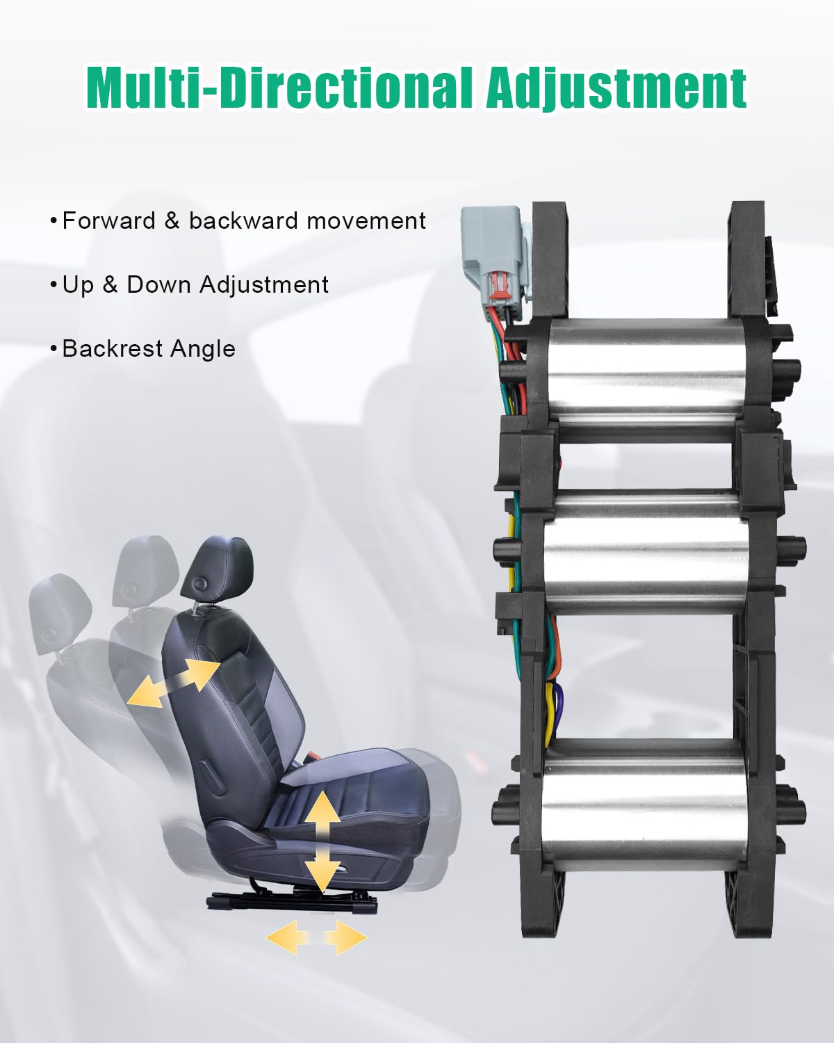 Chevy Silverado Yukon Seat Motor 6/8 Way Power Seat Motor (No Memory ...