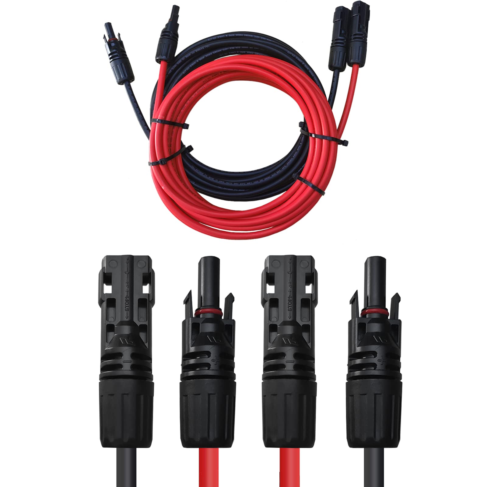 20ft 10awg Solar Extension Cable Solar Panel Extension Cable ...