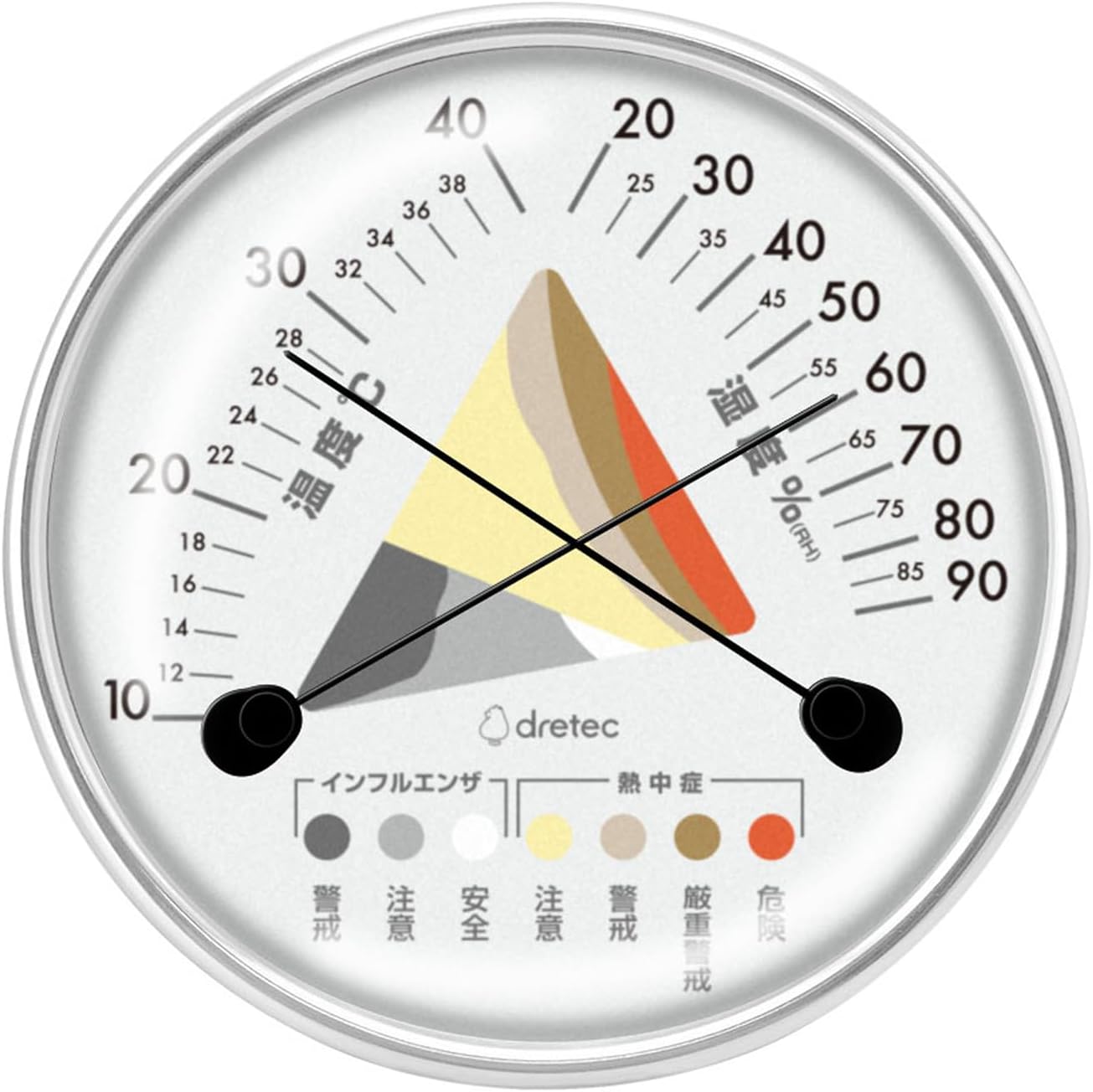 Amazon.co.jp: エンペックス(EMPEX) 温湿度計 温度計 高精度 アナログ 日本製 壁掛け スーパーEX 高精度UD温・湿度計 ...