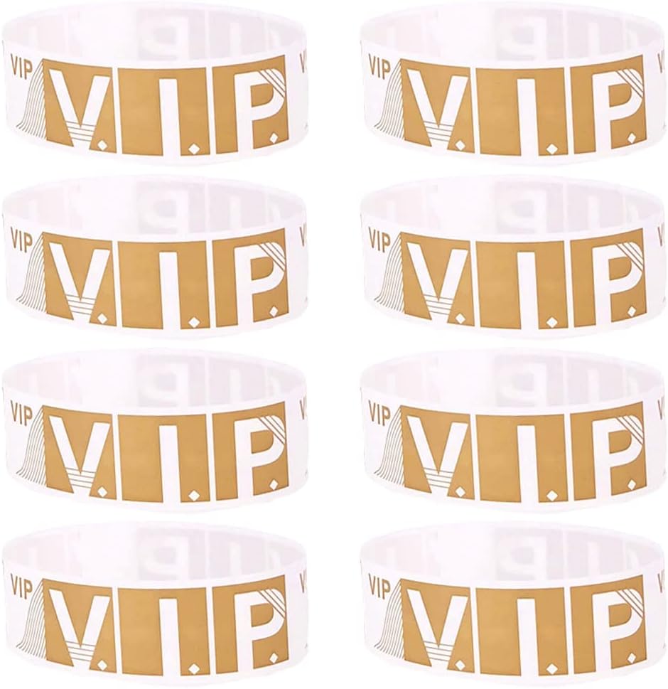 Amazon.com : Kawailay 100 Pcs VIP Paper Wristbands Waterproof VIP ...