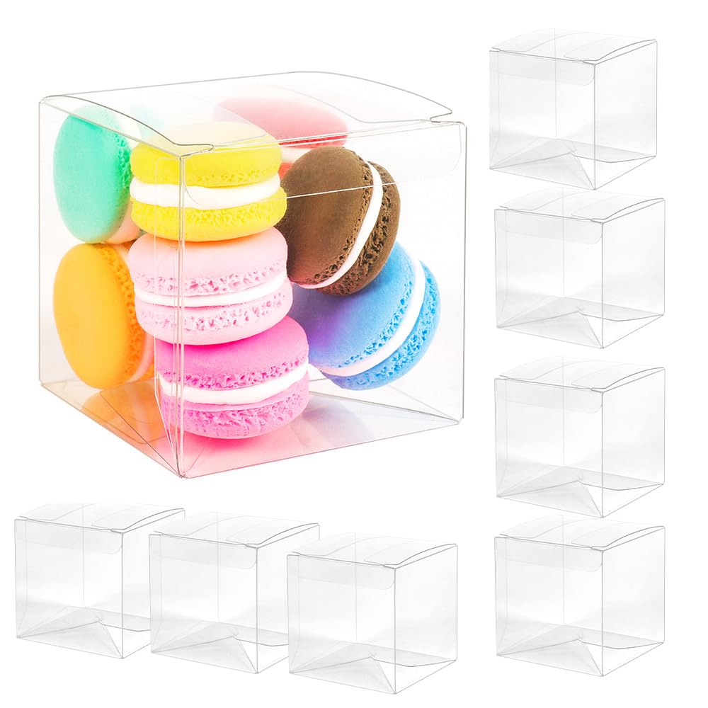 Amazon.com: GTYOPR 3x3x3 Inches Clear Favor Boxes 36PCS, Plastic Party ...