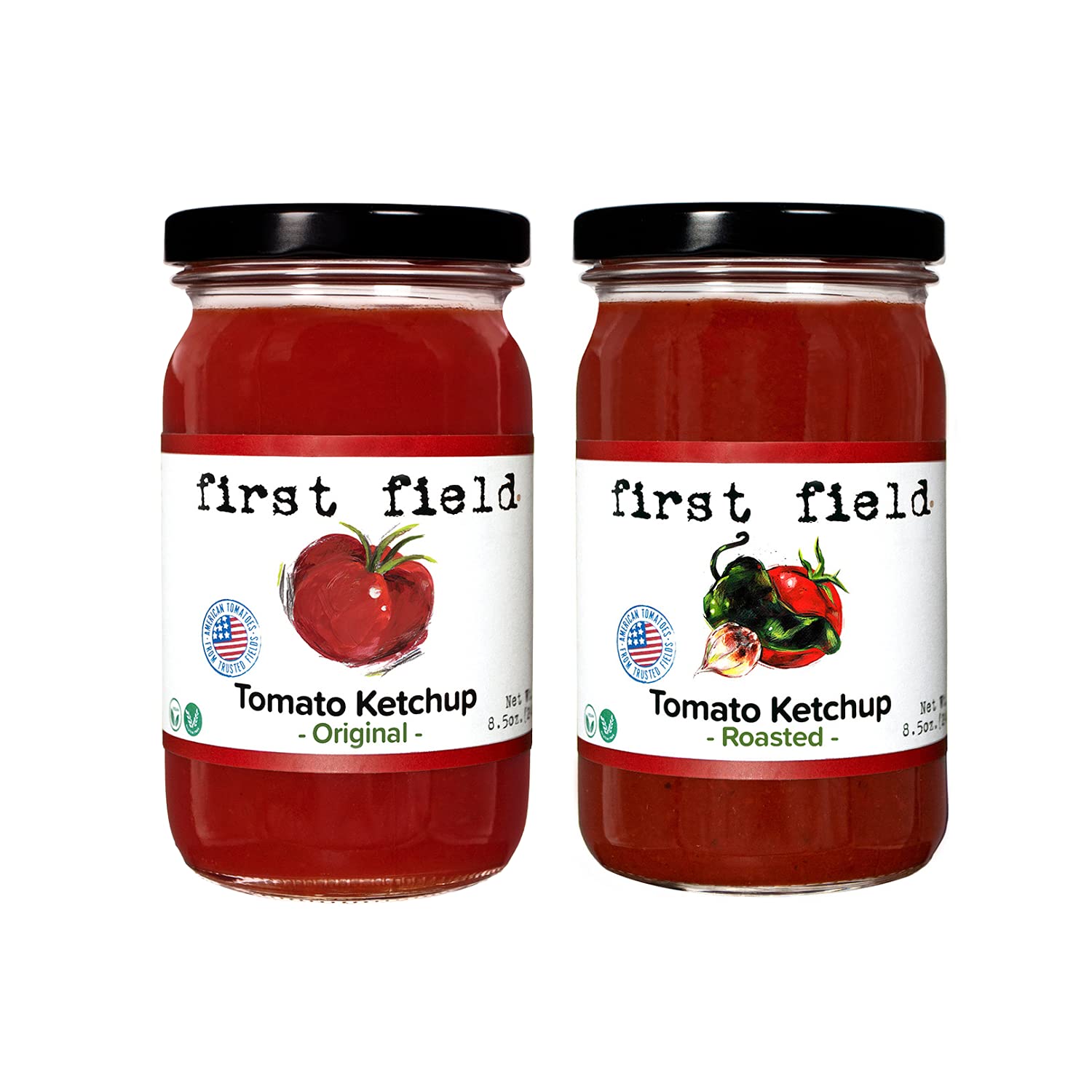 Amazon.com : First Field Original Tomato Ketchup and Roasted Tomato ...