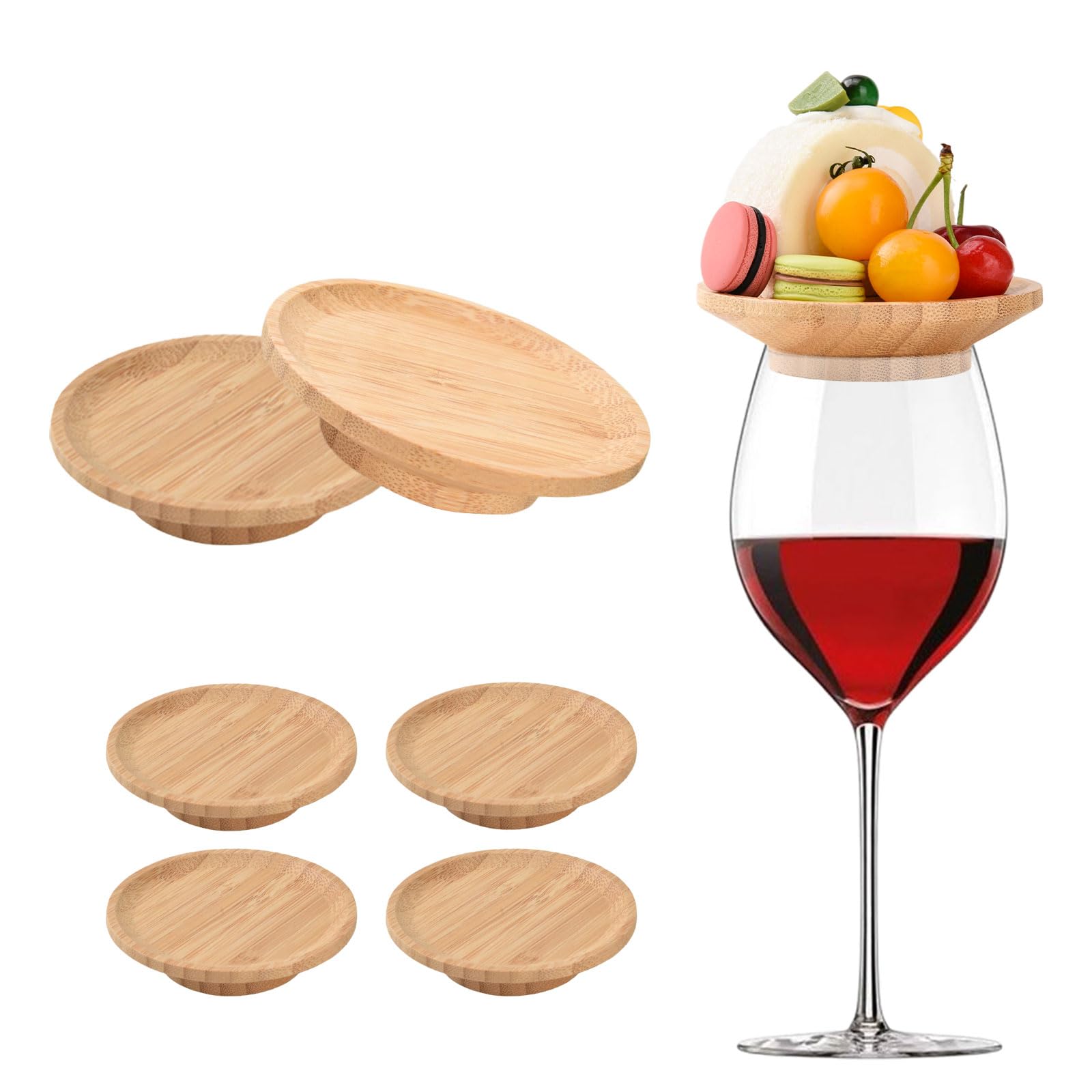 Amazon.com: FZMEHL 6 Pcs Wine Glass Charcuterie Topper, Wine Glass ...