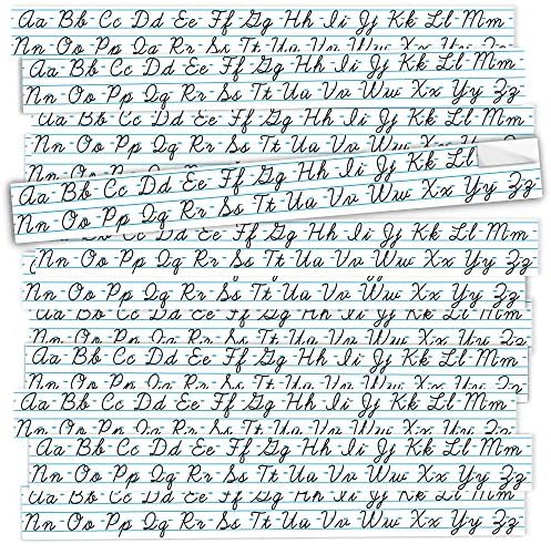 Amazon.com: Cursive Letters Desk Strips, Removable Stickers -26 ...