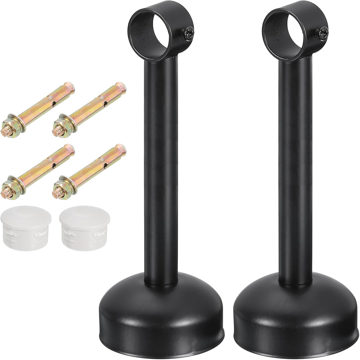 Amazon.com: uxcell 2 Set Ceiling Mount Curtain Rod Bracket, Fit 25mm/0. ...
