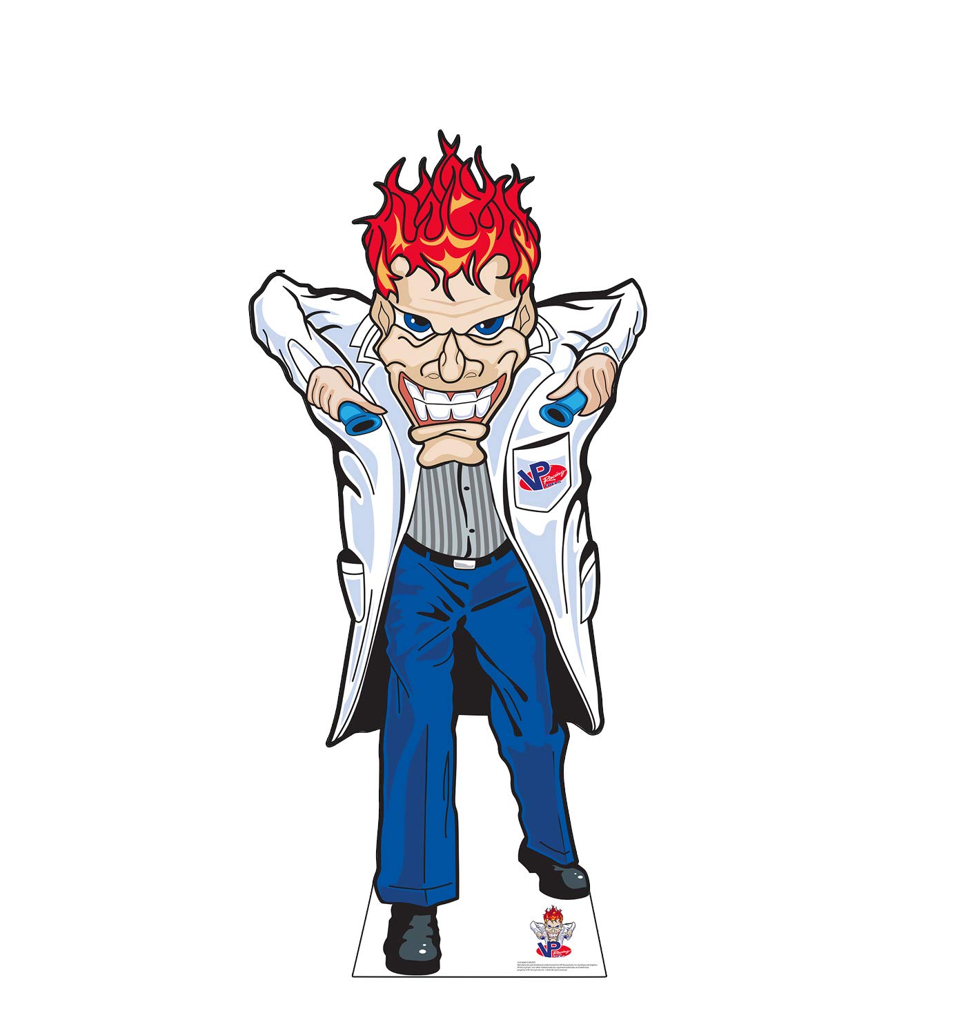 Amazon.com: Cardboard People Mad Scientist Life Size Cardboard Cutout ...