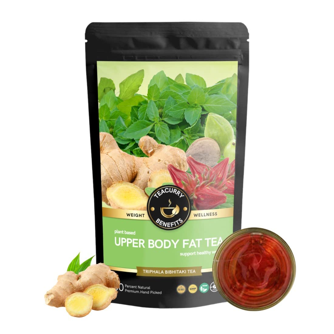 TEACURRY Upper Body Fat Tea (200 Grams, 2 Months Pack) - Helps with ...