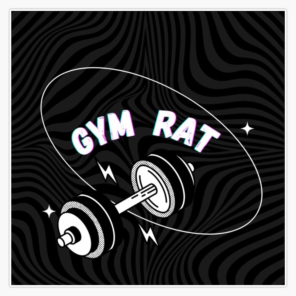 Amazon.com - Gym Rat Bumper Sticker Vinyl Decal 5"