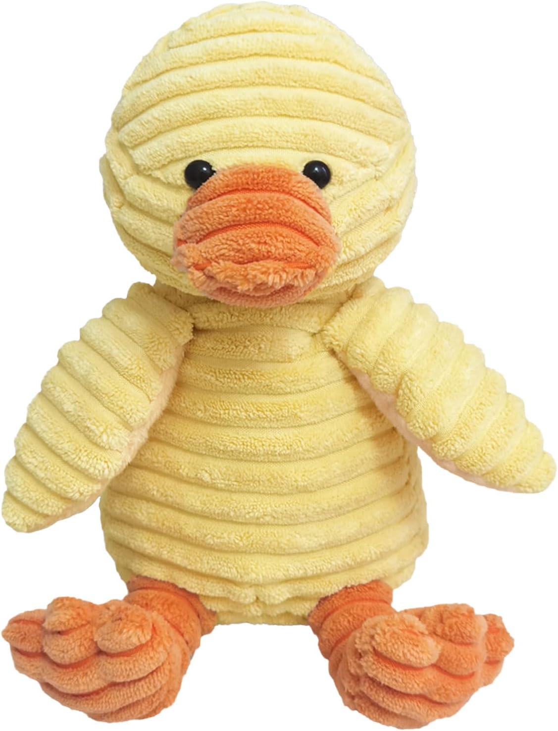 Amazon.com: Doindute Corduroy Duck Plush Stuffed Animal, Cute Furry ...