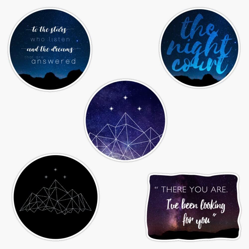 Amazon.com - ACOTAR series bundle pack set Bumper Sticker Vinyl Decal 5 ...