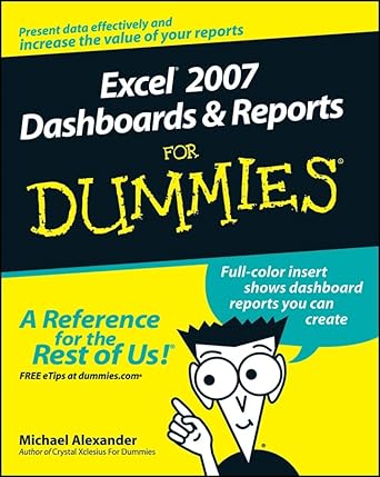Amazon.com: Excel 2007 Dashboards and Reports For Dummies ...