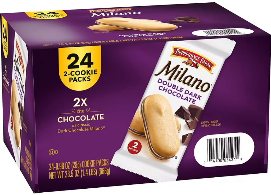 Snapklik.com : Double Dark Chocolate Milano Cookies Pepperidge Farm