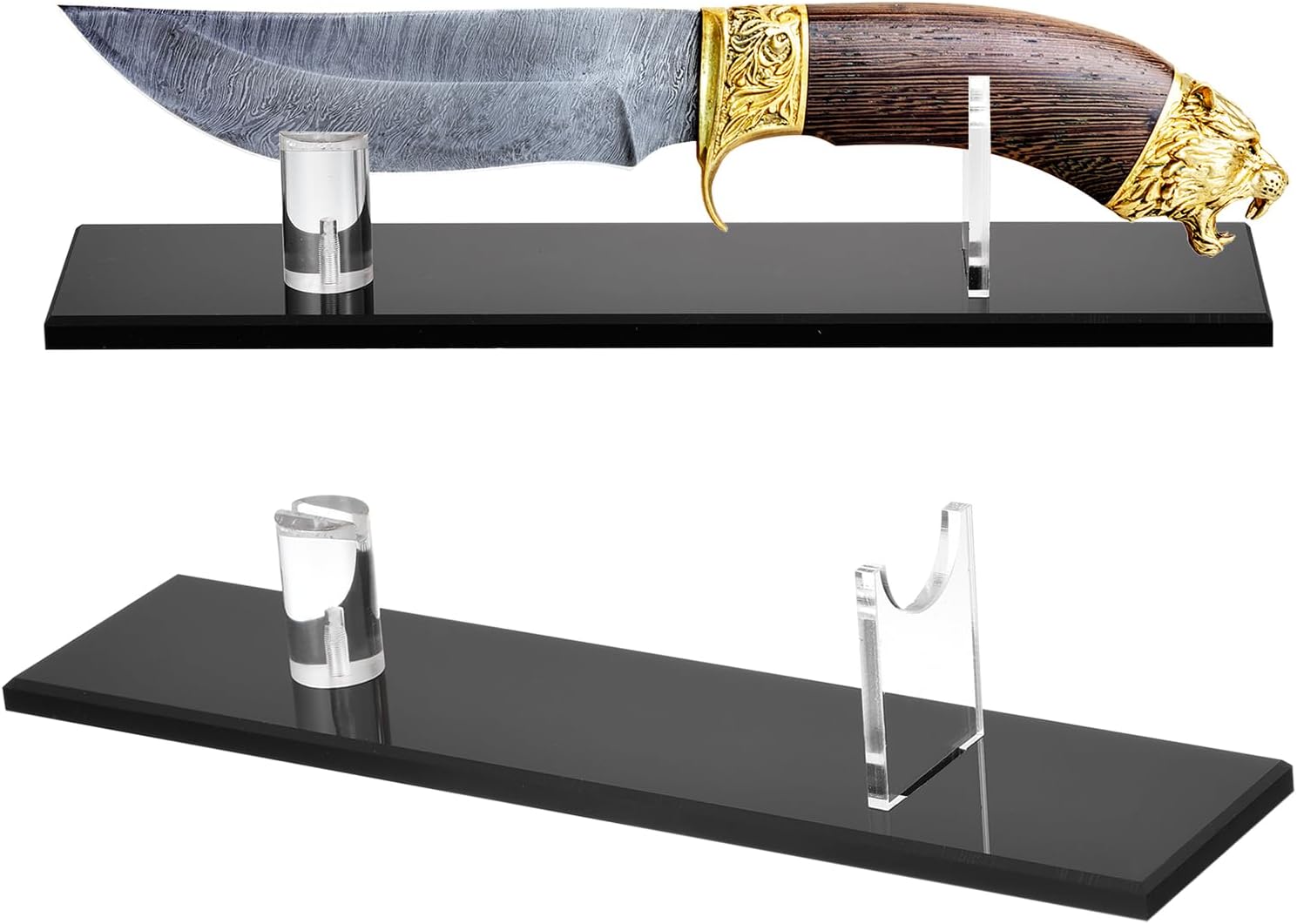 Amazon.com: uxcell 2pcs Knife Display Stand, Acrylic Knife Stand ...