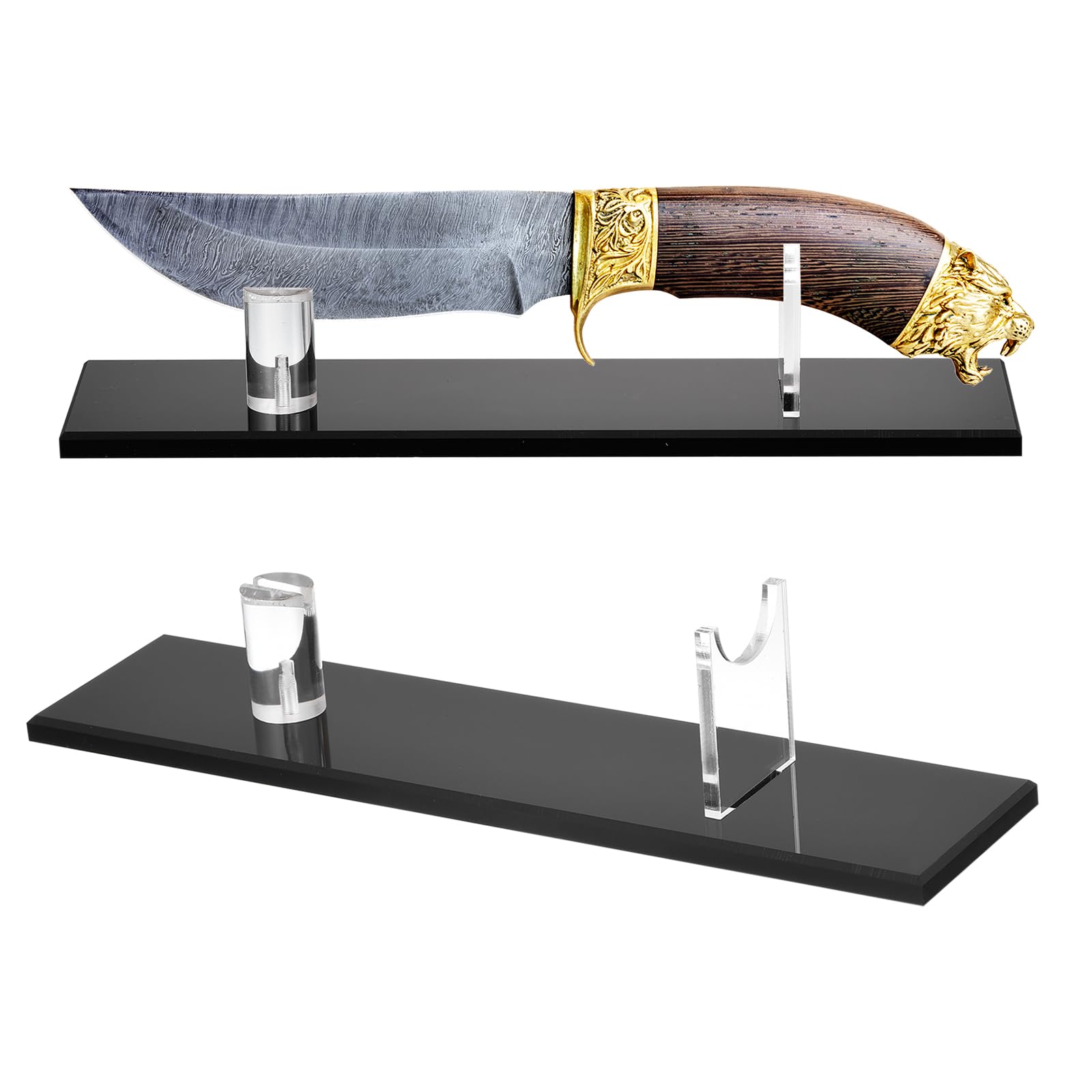Amazon.com: uxcell 2pcs Knife Display Stand, Acrylic Knife Stand ...