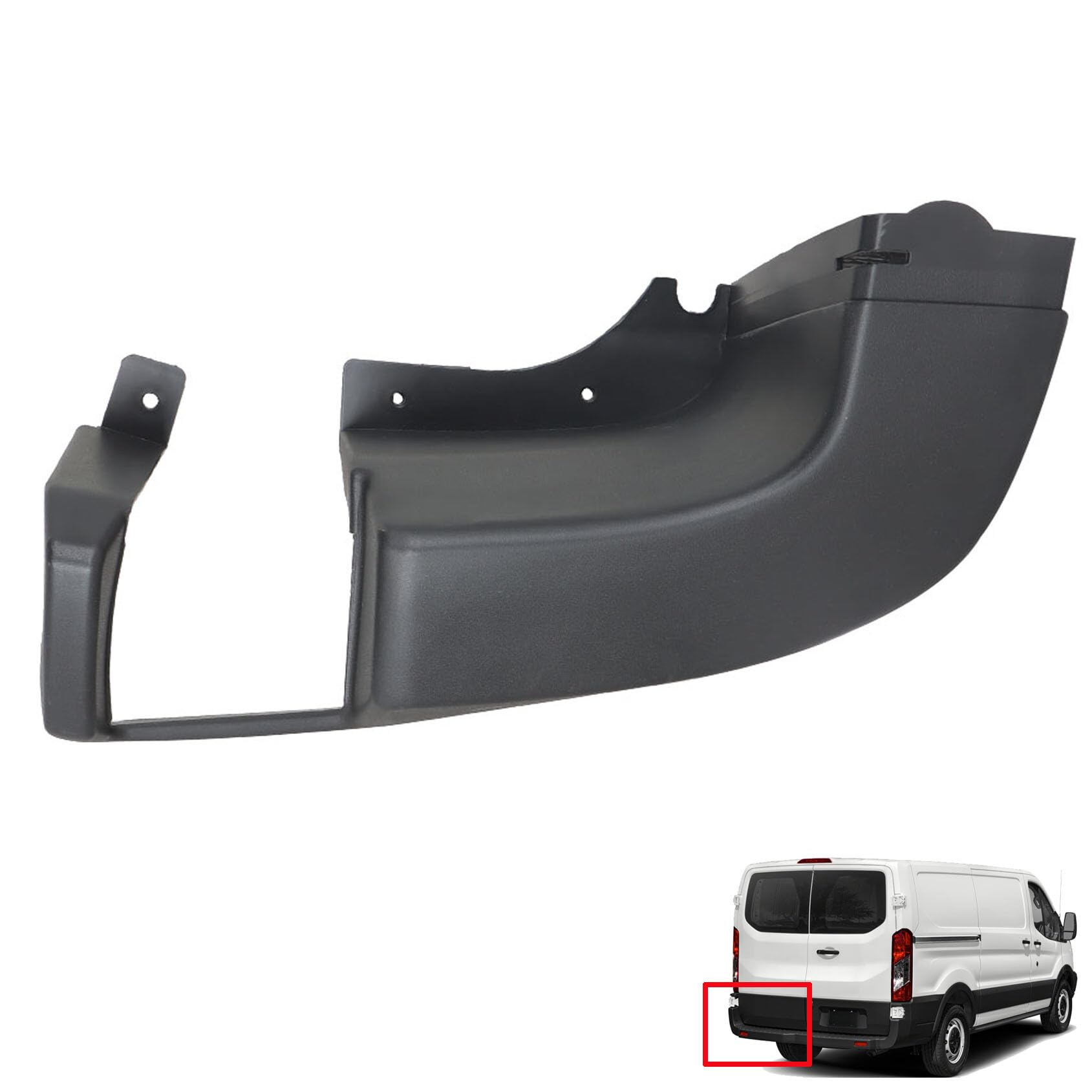 Amazon.com: ANTUKO Left Rear Bumper Side End Cap Cover Replacement for ...
