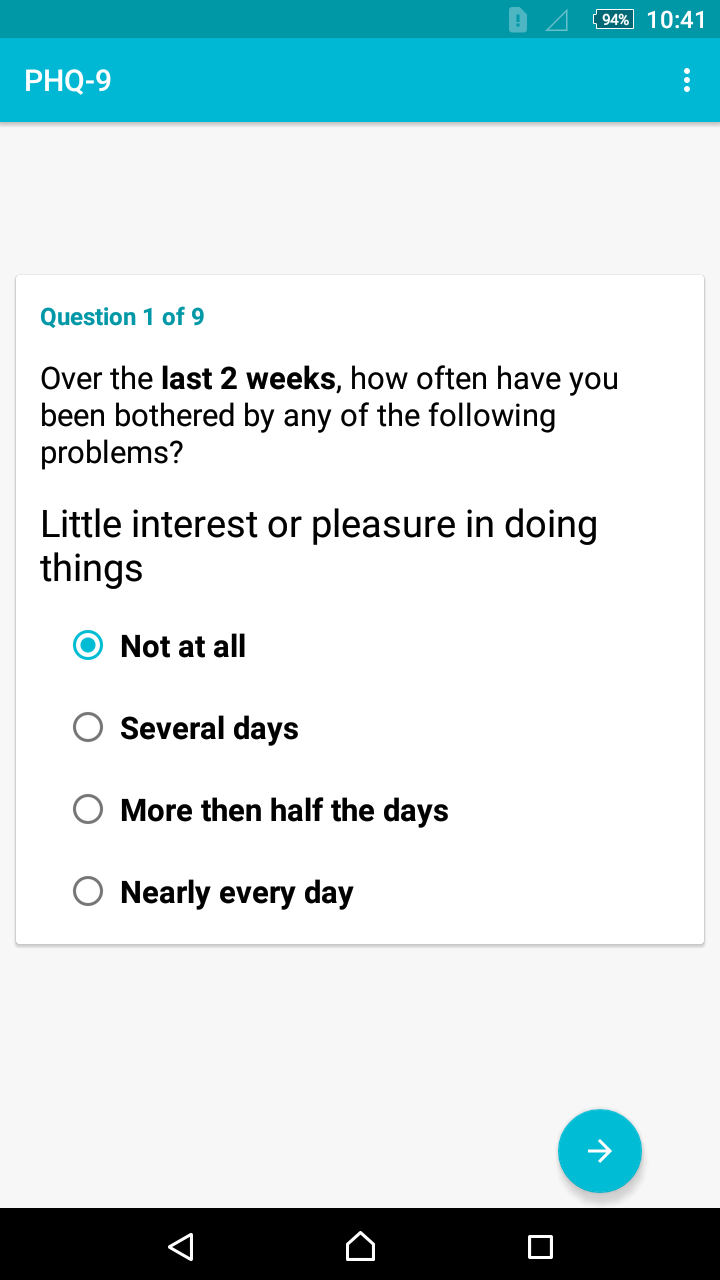PHQ-9 Depression module - App on Amazon Appstore