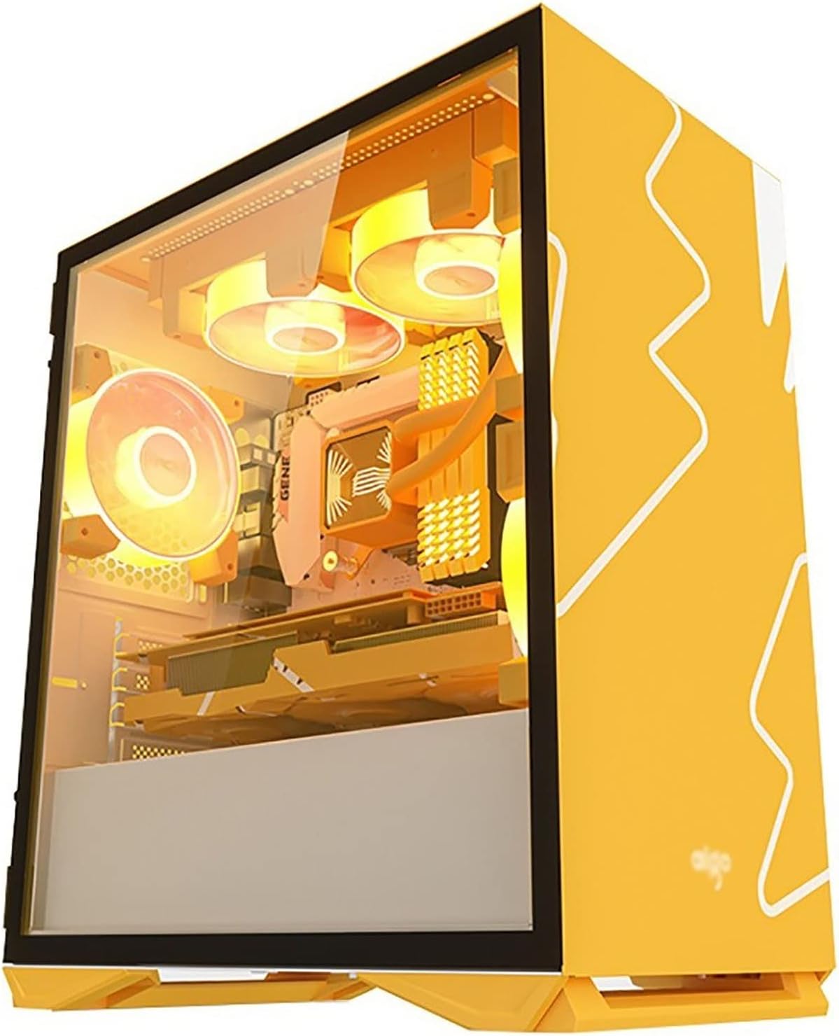 Amazon.co.jp: PCケース ATX ケース、ミッドタワー PC ゲーミング ケース M-ATX/ITX - フロント I/O ...