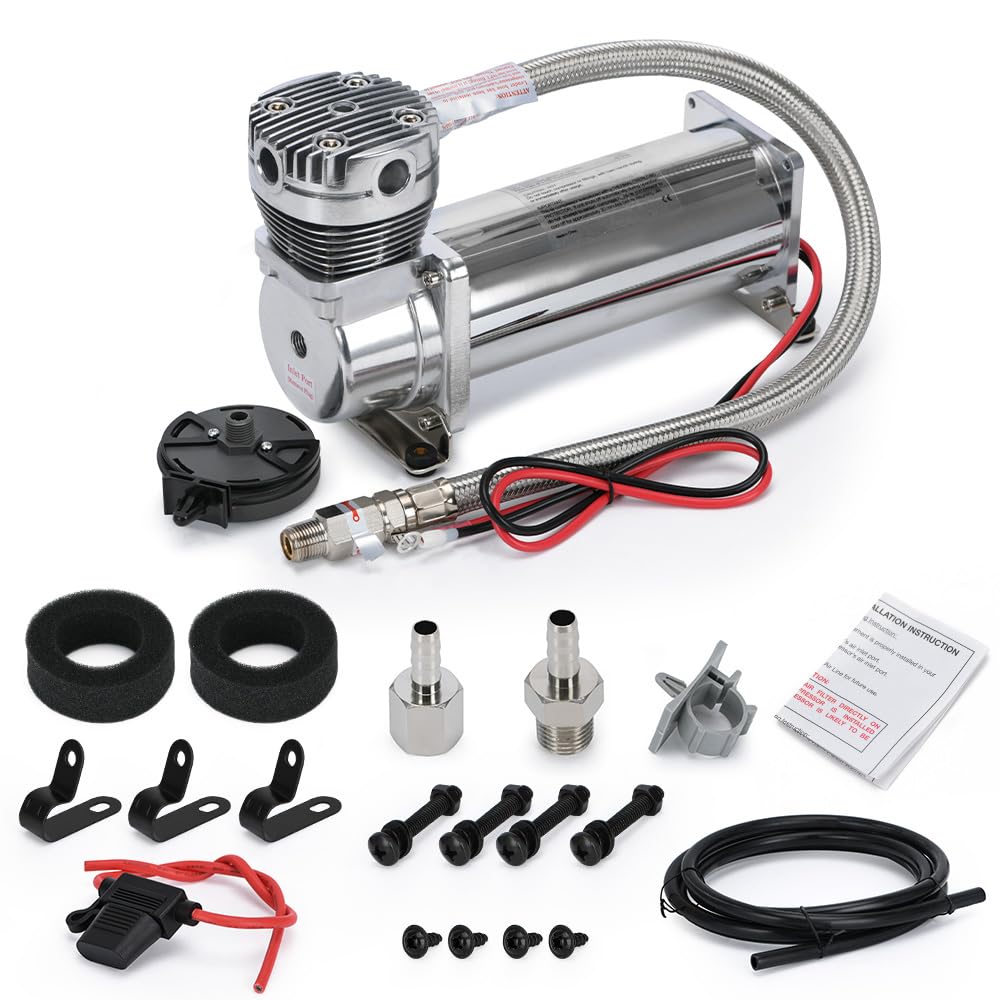 Snapklik.com : Universal 3/8 NPT DC 12V 480c 200 PSI Control Air Bag ...