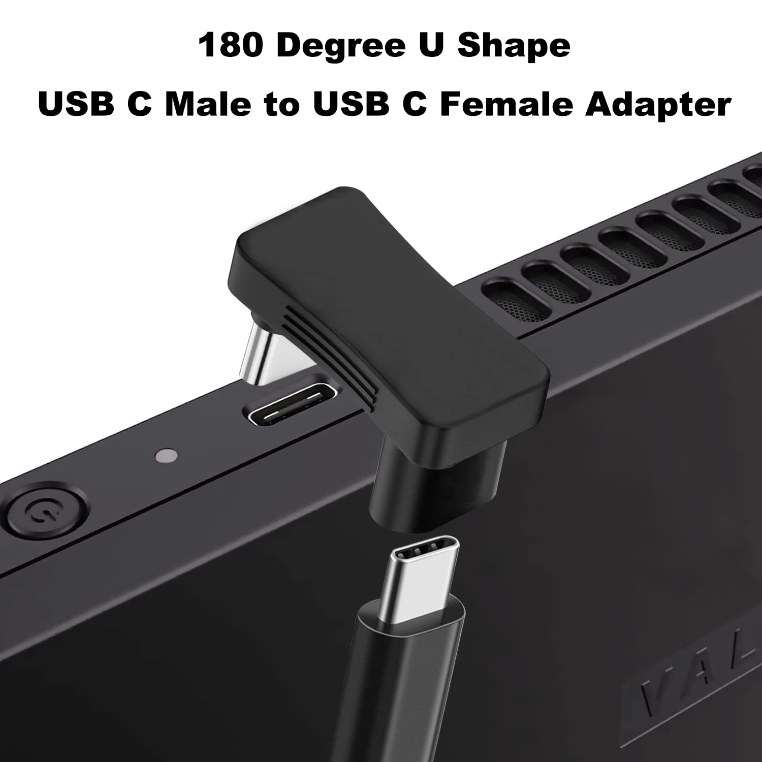 Snapklik.com : AreMe 180 Degree Angle USB C Adapter 2 Pack, 180 U Shape ...
