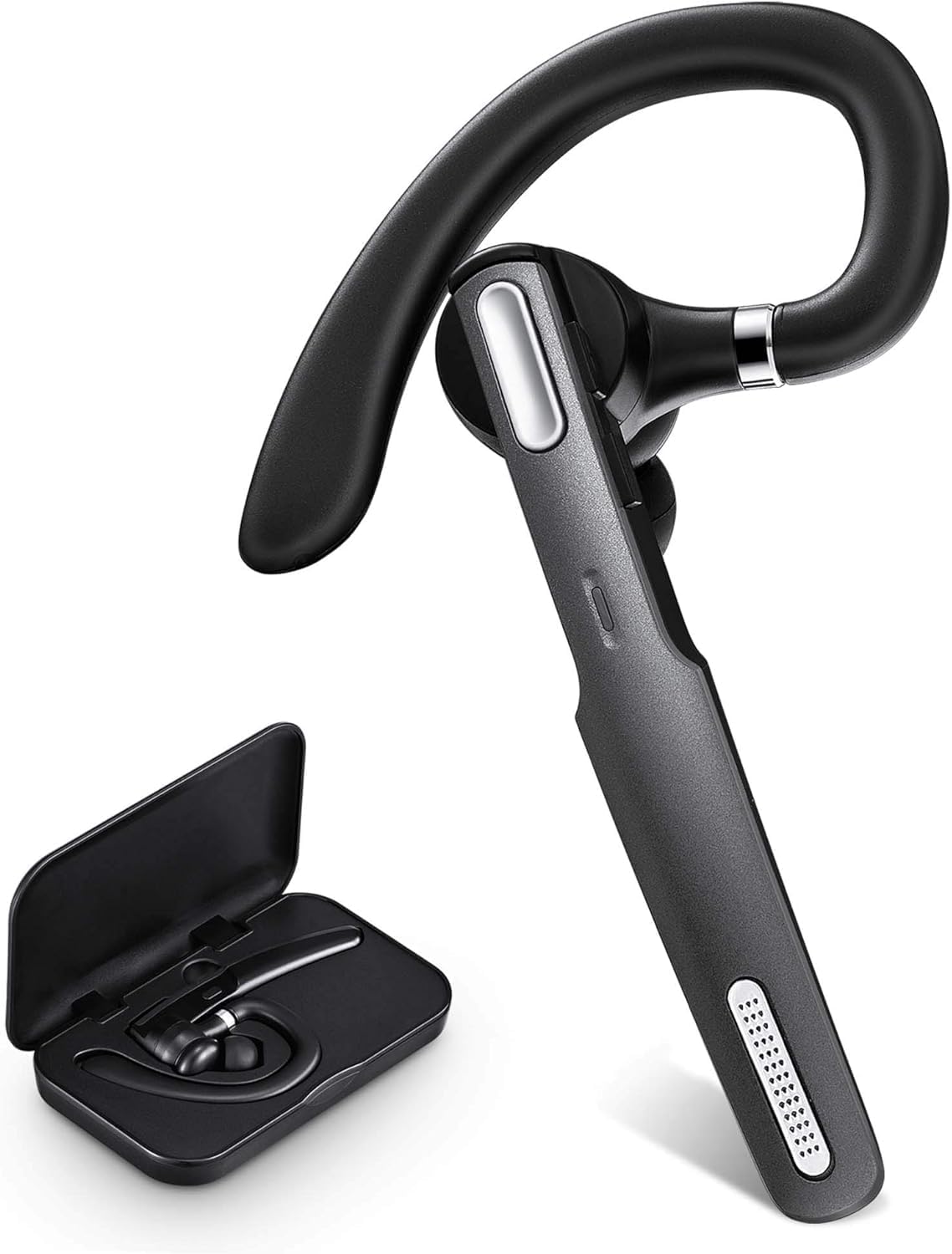 Bluetooth Headset, Wireless Bluetooth Earpiece V5.0 Hands-Free ...