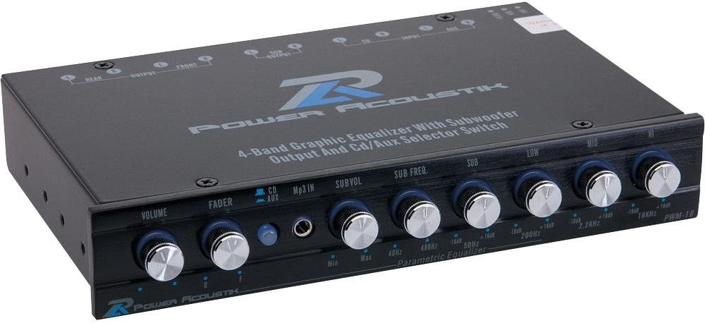 Power Acoustik PWM-16 Pre-Amp Equalizer, Standard Packaging