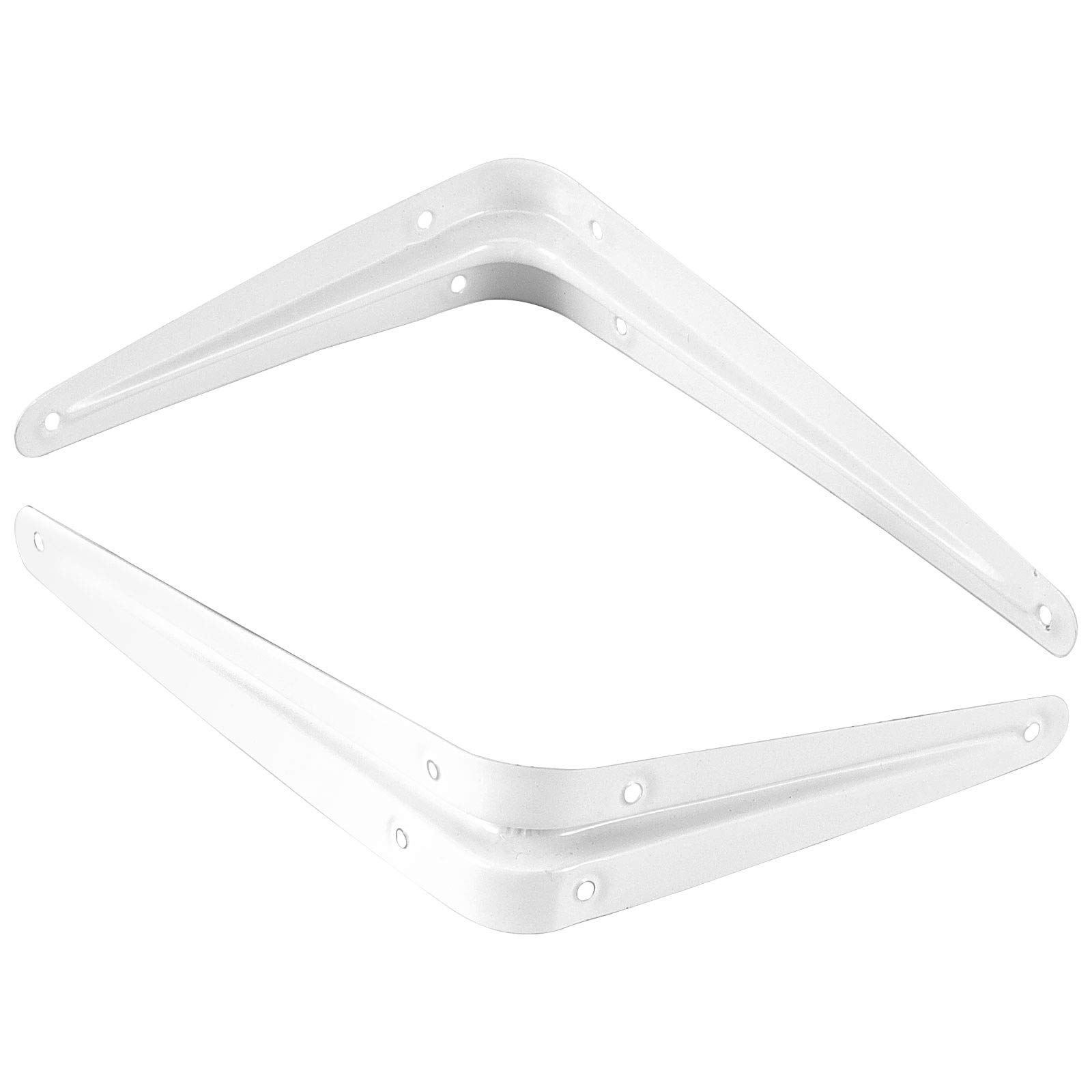 Snapklik.com : ZEONHEI 48 PCS 6 X 8 Inch White Shelf Brackets