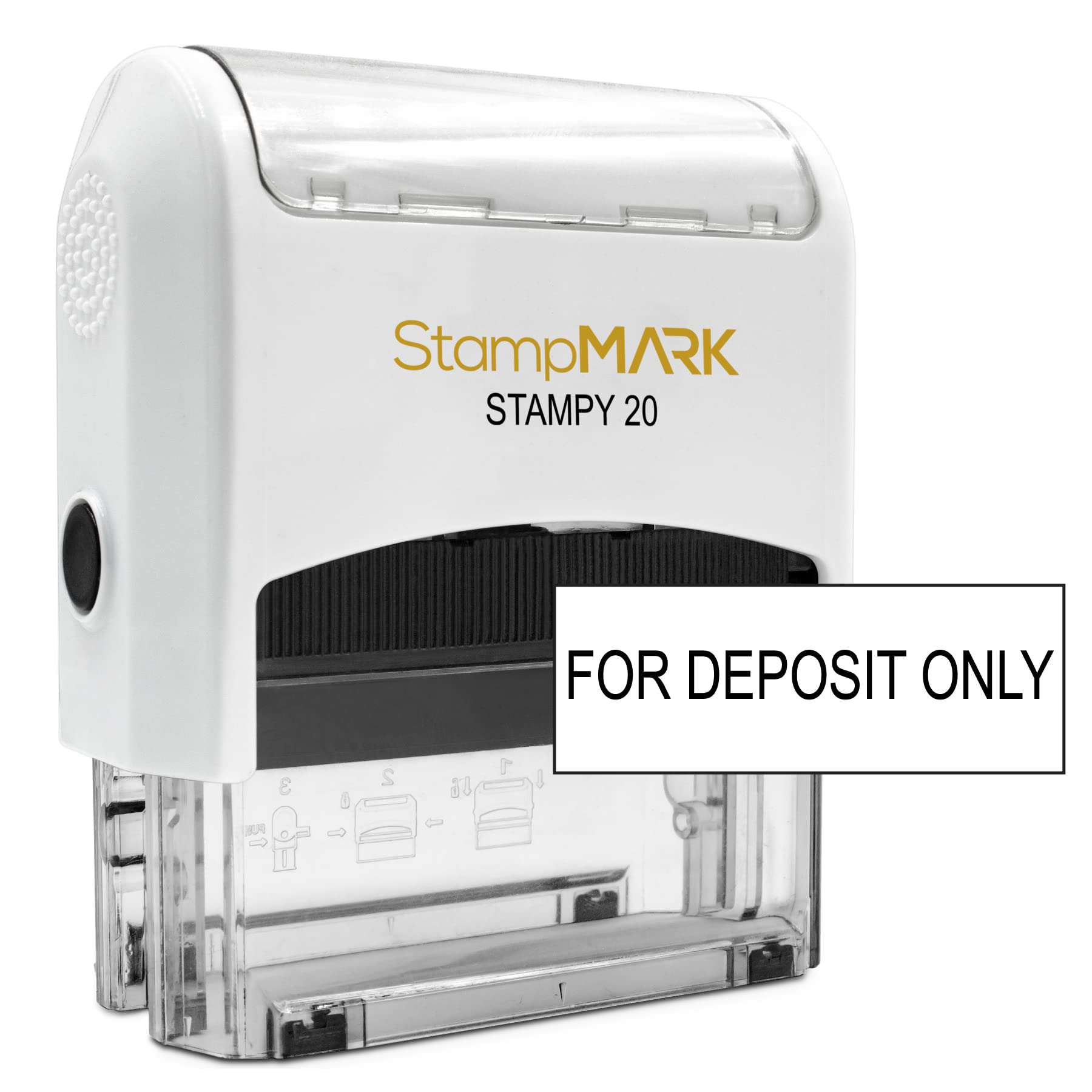 Amazon.com : StampMark for Deposit Only Customized Office Self Inking ...