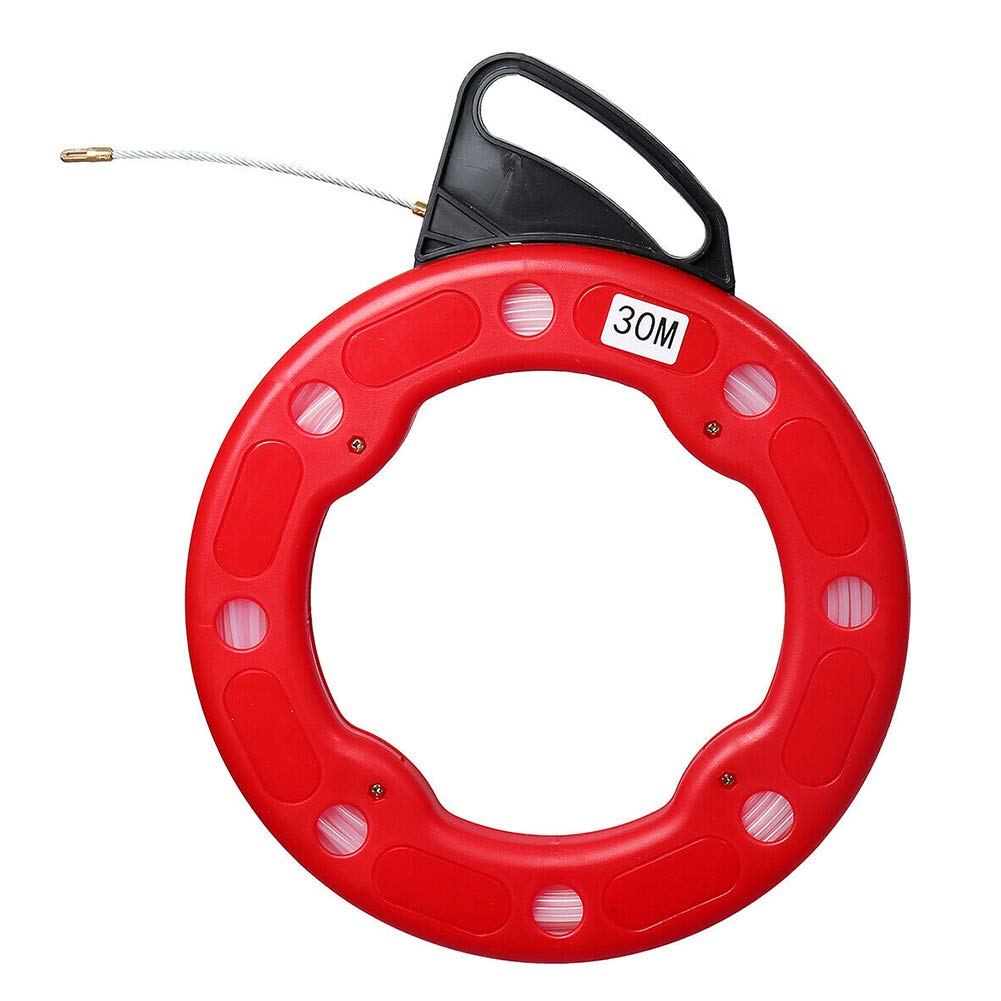 Buy Wire Puller, 30M Glass Fiber Nylon Draw Rods Cable Retractable Wire ...