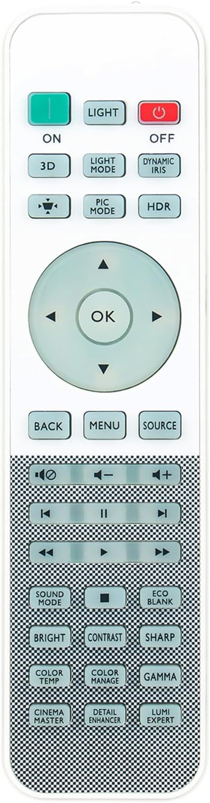 Amazon.com: INTECHING RCV015 Projector Remote Control for BenQ HT2550 ...