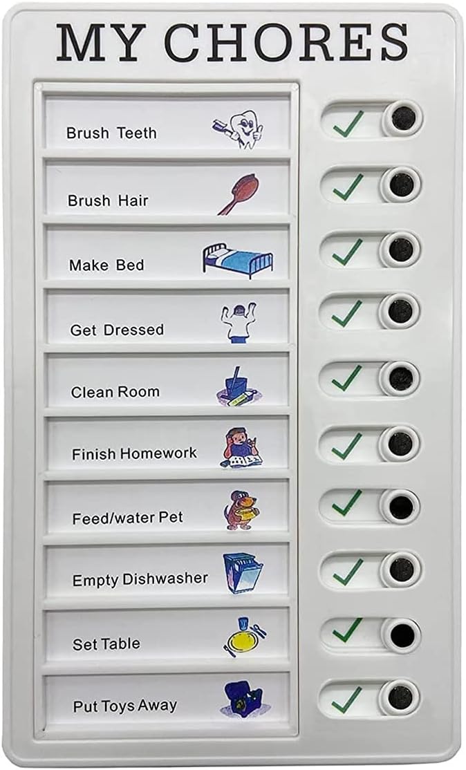 4 Pcs Checklist Chore Chart, Chore Chart for Kids, Checklist Check Plan ...